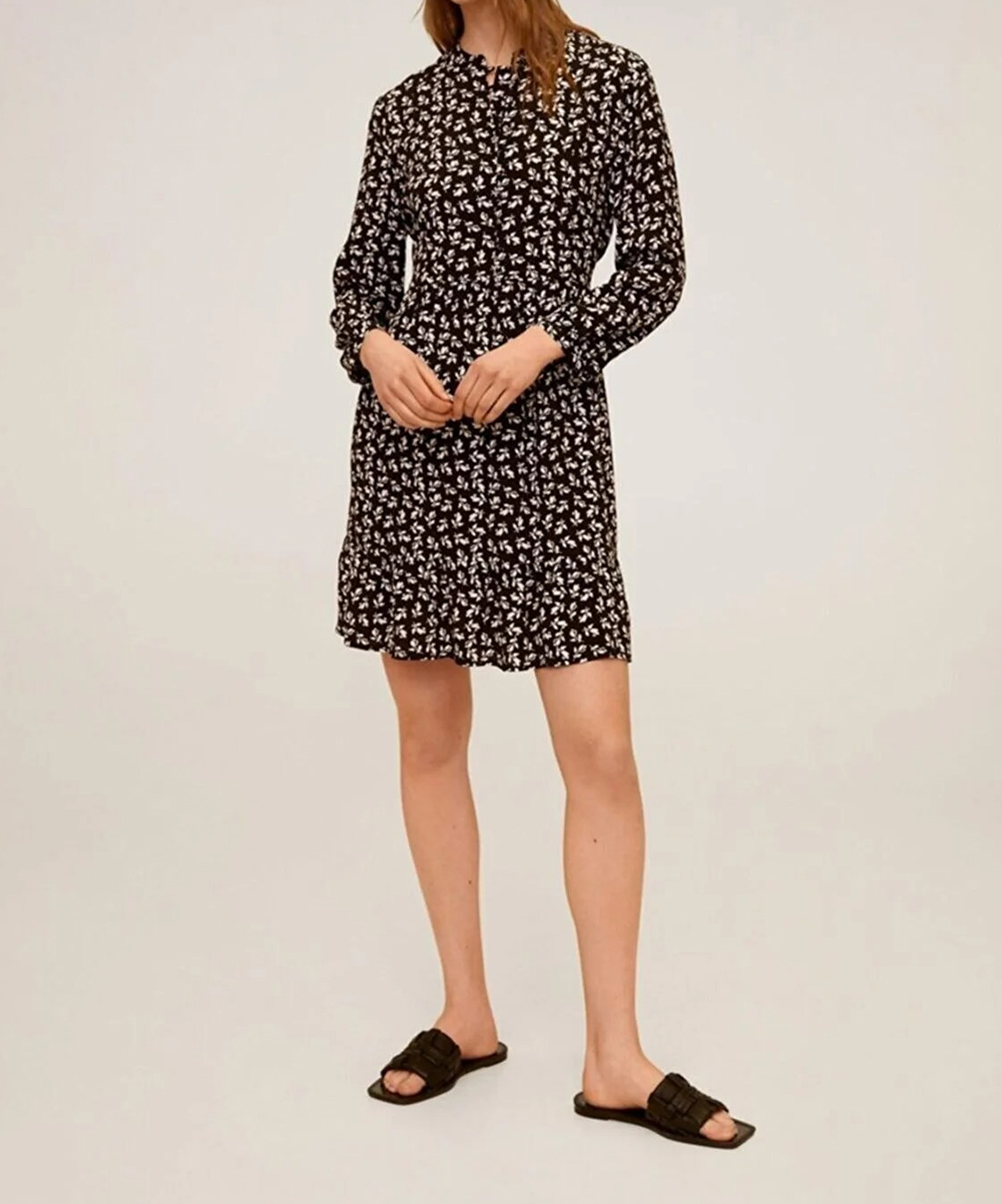 Rochie scurta Mango, negru, M 240071 | evendi.ro