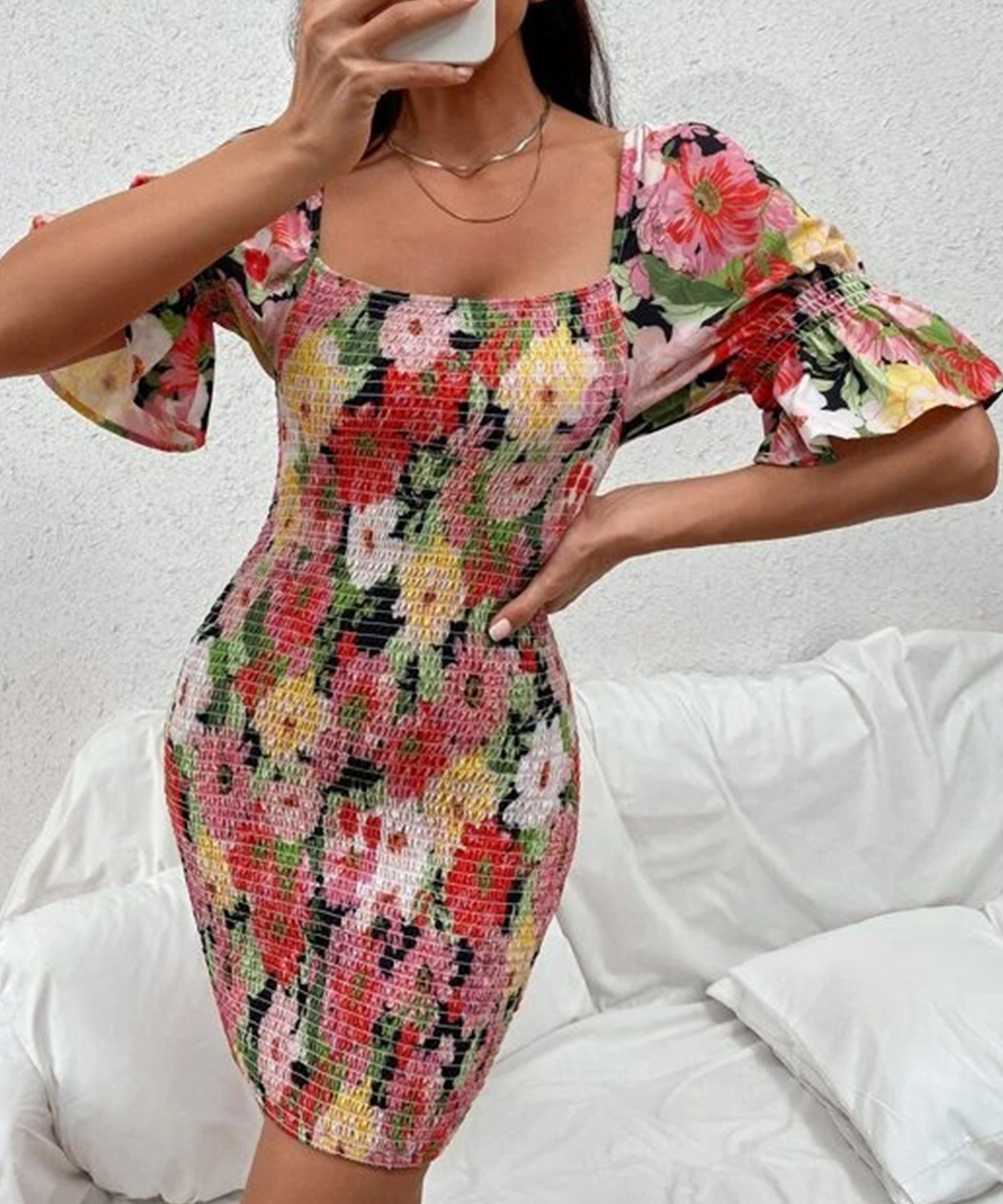 Rochie Scurta SHEIN, mix culori, L 312825 | evendi.ro