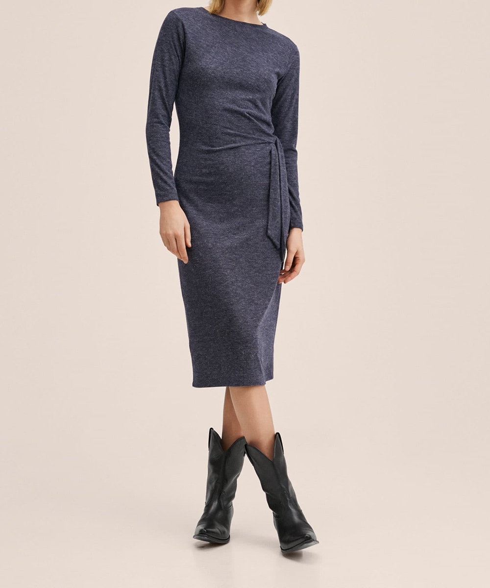 Rochie medie Mango, bleumarin 361044 | evendi.ro