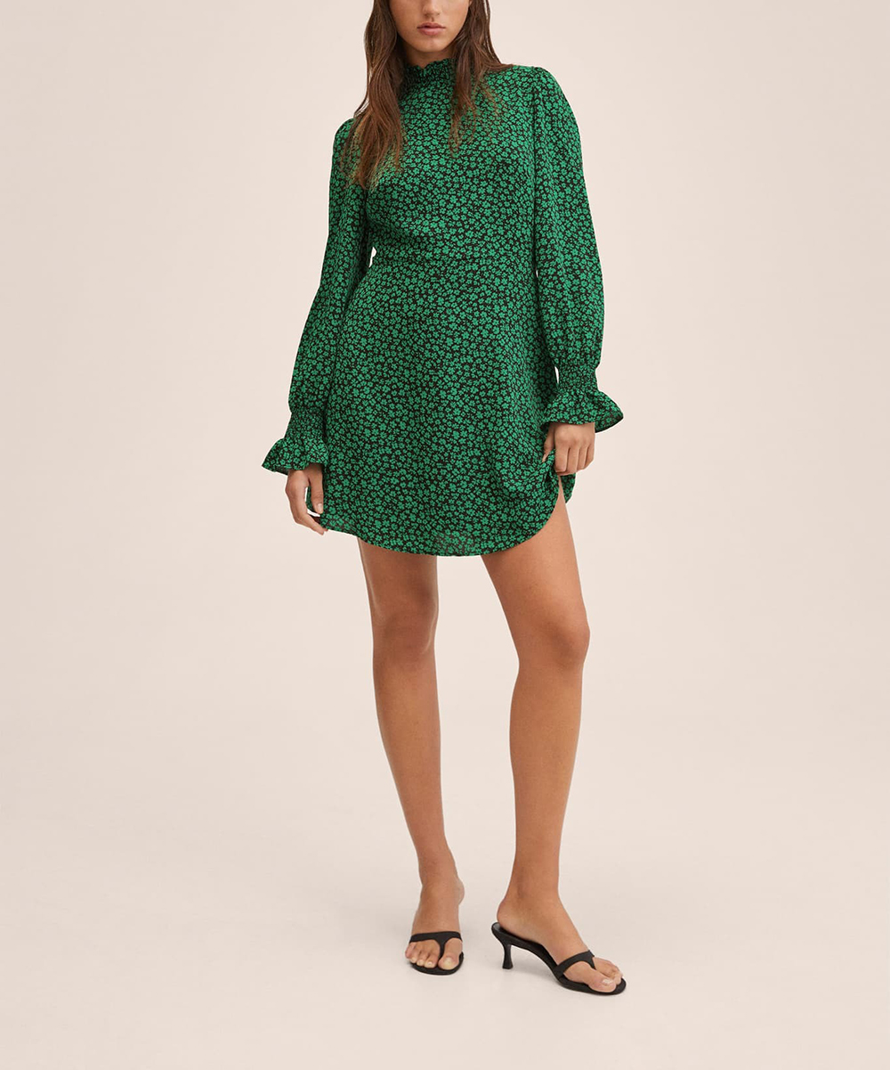 Rochie scurta Mango, verde 363254 | evendi.ro