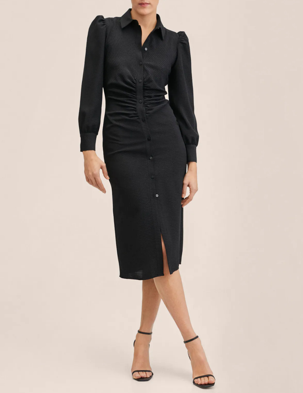 Rochie medie Mango, negru 364922 | evendi.ro