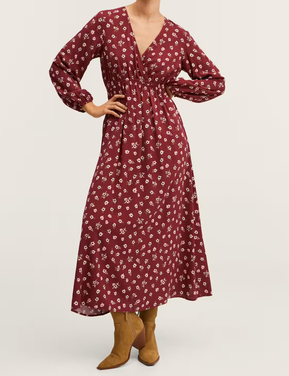 Rochie lunga Mango, grena 388355 | evendi.ro