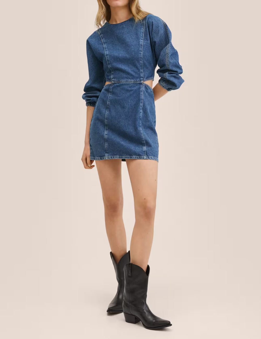 Rochie scurta Mango, albastru 396458 | evendi.ro