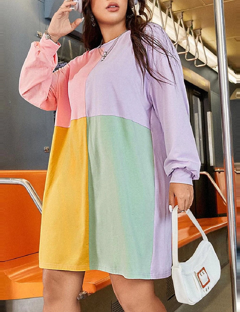 Rochie scurta SHEIN CURVE, mix culori 435255 | evendi.ro