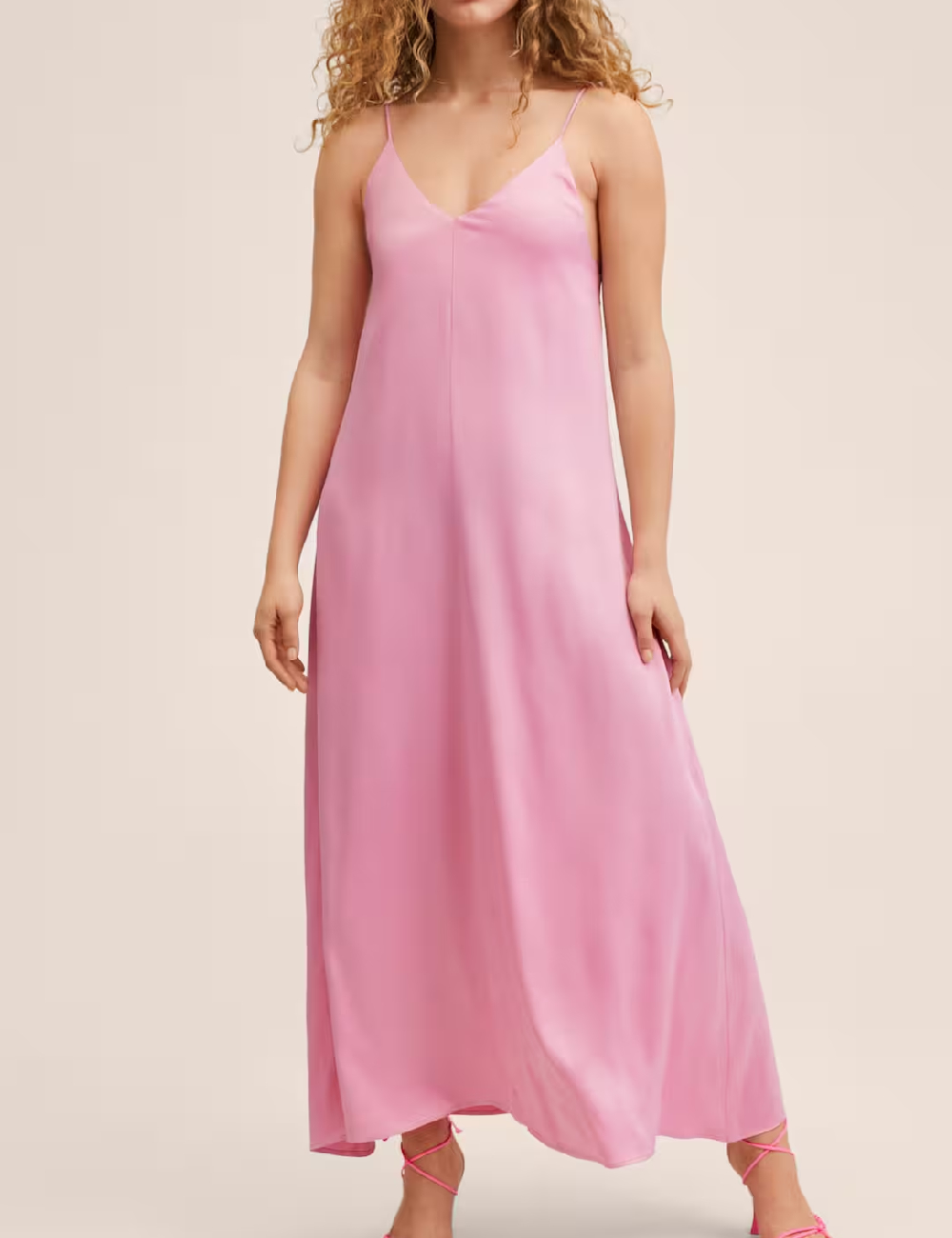 Rochie lunga Mango, roz 436231 | evendi.ro