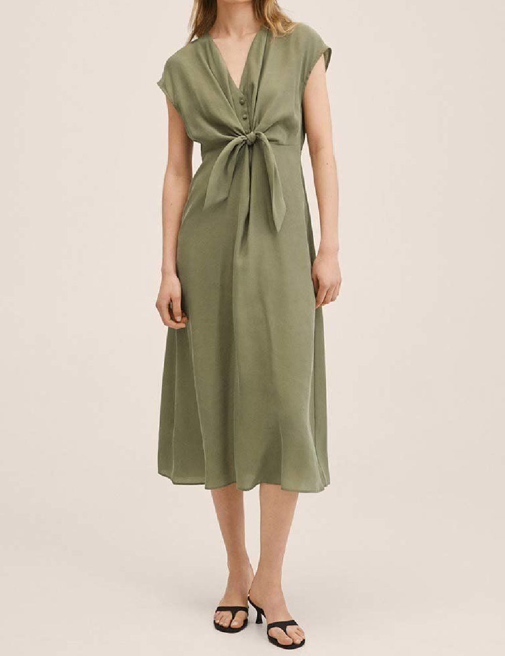 Rochie medie Mango, verde 439282 | evendi.ro