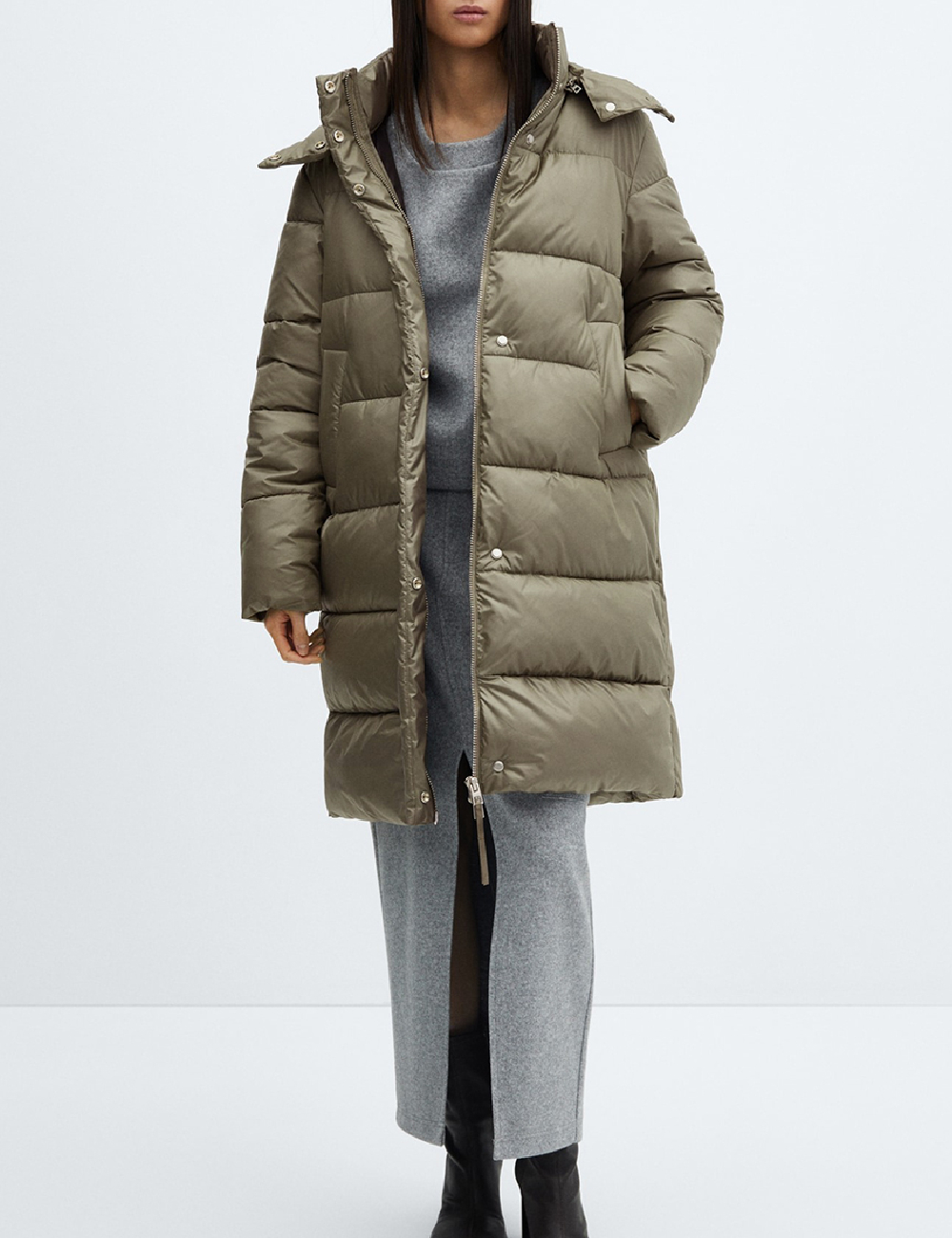 Geaca Mango, verde 502425 | evendi.ro