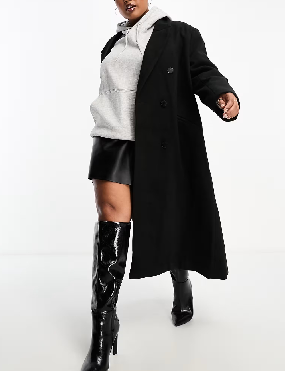 Palton ASOS, negru 510180 | evendi.ro