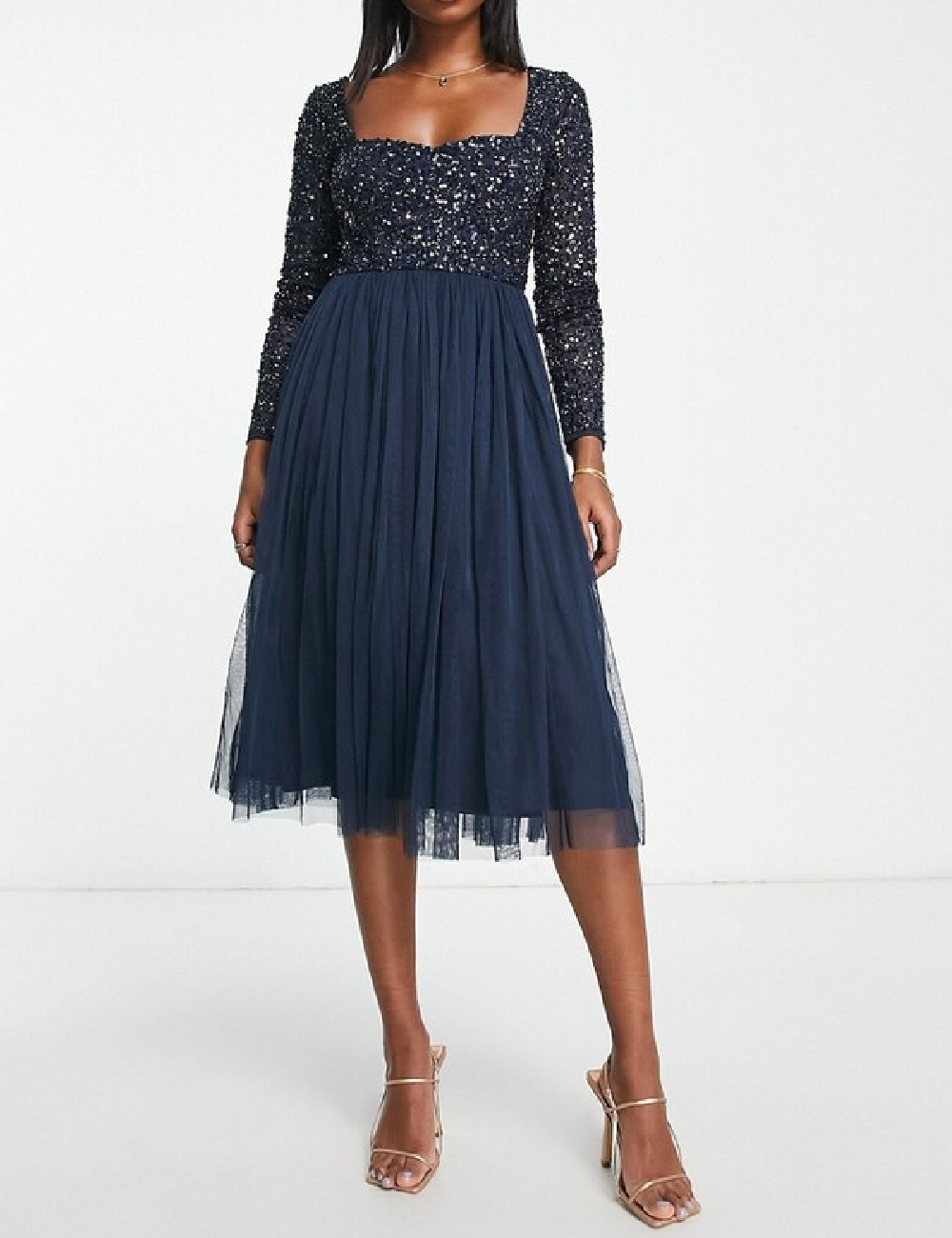 Rochie medie Maya Deluxe, bleumarin 511547 | evendi.ro