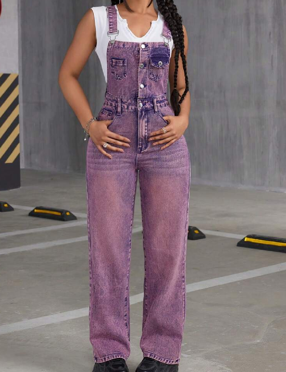 Salopeta SHEIN, mov 523609 | evendi.ro