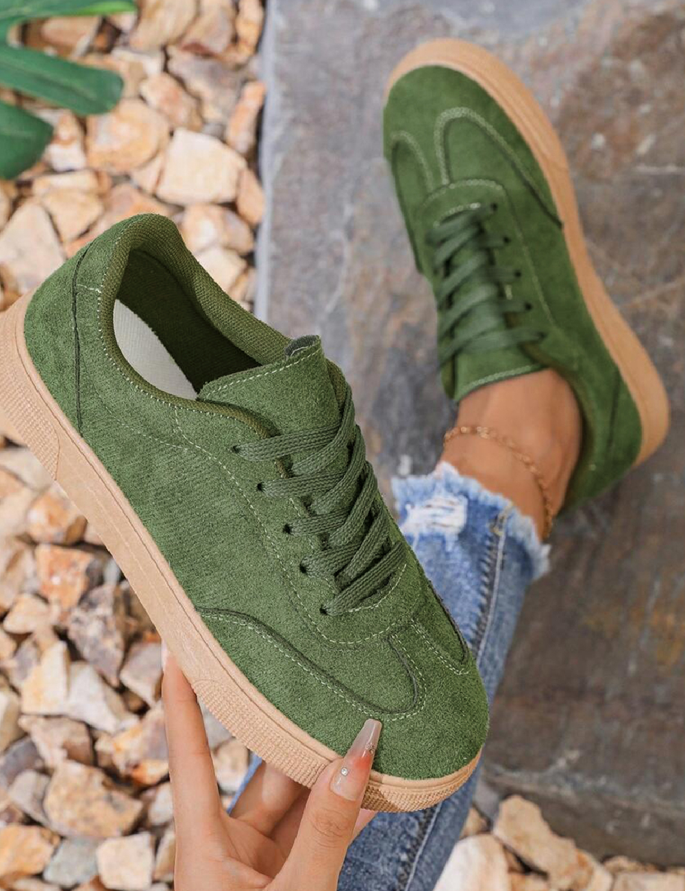 Adidasi SHEIN, verde 650568 | evendi.ro
