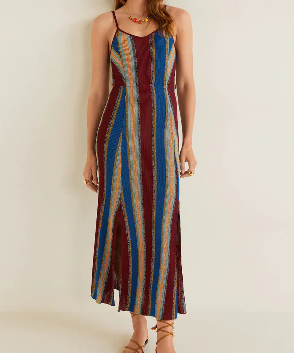 Rochie lunga Mango, mix culori, L 159680 | evendi.ro