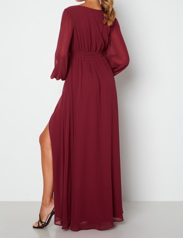 Rochie lunga Goddiva, visiniu, 46 246160 | evendi.ro