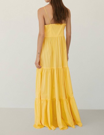 Rochie Lunga Mango, galben, S 274091 | evendi.ro