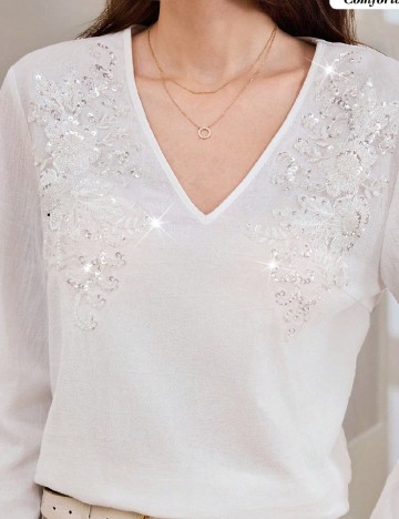 Bluza SHEIN, alb 725381 | evendi.ro