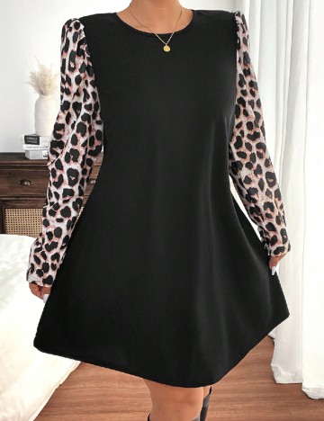 Rochie scurta SHEIN CURVE, negru 741007 | evendi.ro