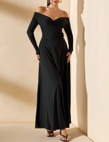 Rochie lunga SHEIN, negru 743304 | evendi.ro