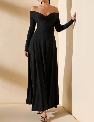 Rochie lunga SHEIN, negru 743304 | evendi.ro