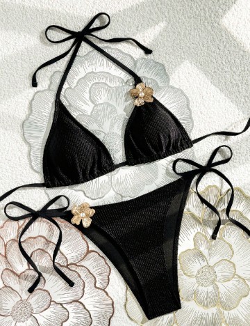 Costum de baie SHEIN, negru 781407 | evendi.ro