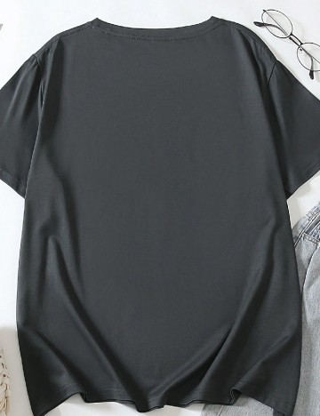Tricou SHEIN CURVE, gri 781540 | evendi.ro