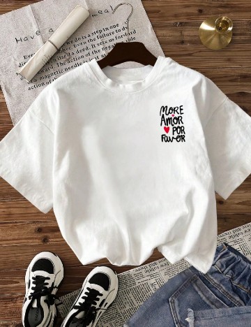 Tricou SHEIN, alb 782014 | evendi.ro