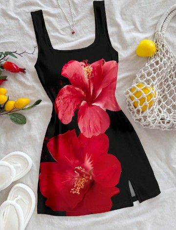 Rochie scurta SHEIN, negru 782631 | evendi.ro