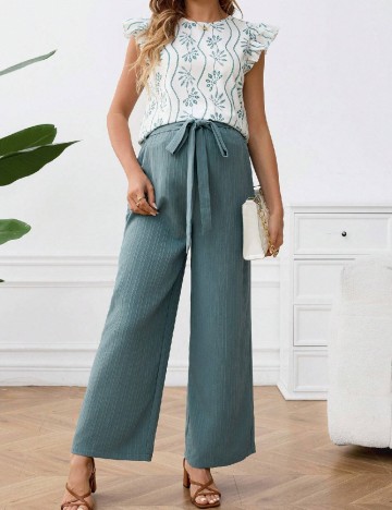 Compleu SHEIN Maternity, alb/verde 783075 | evendi.ro