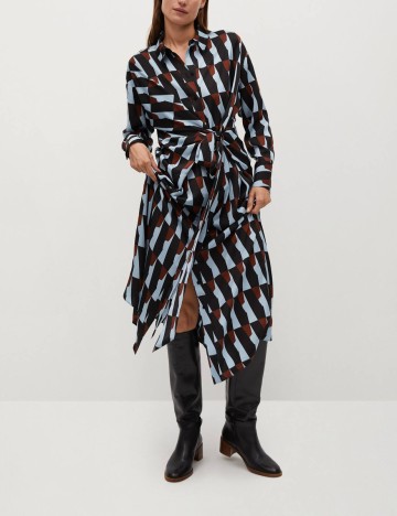 Rochie Medie Mango, mix culori, M 202480 | evendi.ro